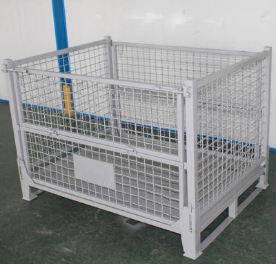 China Industrial Warehouse Stackable Steel Storage Crate for sale