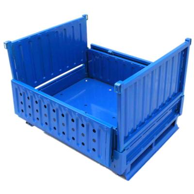 China Foldable Warehouse Steel Wire Mesh Container Box for sale