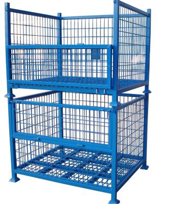 China Warehouse Storage Collapsible Steel Pallet Box for sale