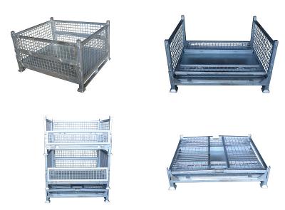 China Stackable Warehouse Storage Steel Pallet Cage for sale