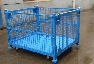 China Chinese Warehouse Collapsible Steel Wire Mesh Pallet Cage for sale