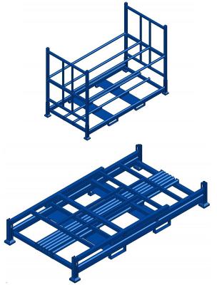 China Storage Racking Metal Shelving Warehouse Foldable Stacking Rack for sale