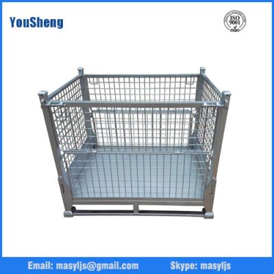 China Warehouse stacking collapsible pallet box for sale