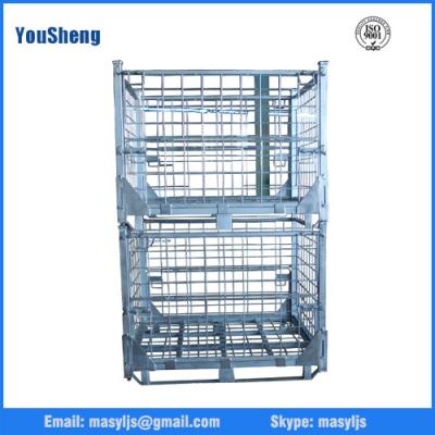 China Storage cage/mesh box wire cage metal bin storage container for factory supplier for sale