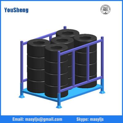 China Warehouse Folding Steel Stillage Stackable Rack, metal storage rack, foldable steel rack for sale