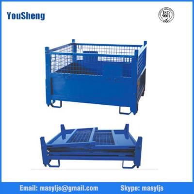 China Wire mesh container Collapsible stackable metal wire mesh container used for storage for sale