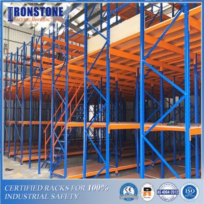 China Multirijrek Gesteund Mezzanine Vloer het Rekken Systeem Te koop