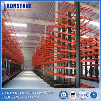 China Double Side Arm Heavy Duty Cantilever Warehouse Racking For Bulky Materials Storage for sale