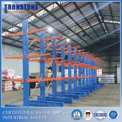 China Double Side Arm Heavy Duty Cantilever Warehouse Racking For Bulky Materials Storage for sale