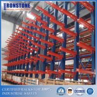 China RMI Certified Heavy Duty Cantilever Racking System - 25000kg Capacity, 410×96mm Columns, Custom Sizes for sale