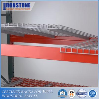 China Warehouse Pallet Rack Shelving With Galvanized Wire Mesh Decks For Storage for sale