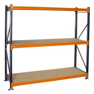 China Adjustable Multi Level Long Span Shelving For Light And Medium Duty Storage for sale