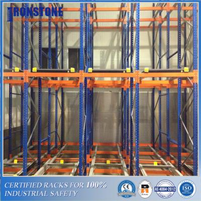 China Warehouse Push Back Pallet Racking System For Flexible Storage for sale