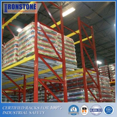 China Easy Integrating Gravity Push Back Rack For High Efficient Storage for sale