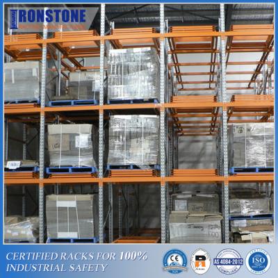 China Maximise Space Push Back Pallet Rack For Easy Visual Inventory for sale