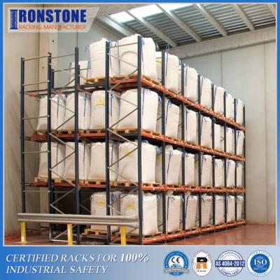 China Solid And Robust Construction Push Back Pallet Rack System for sale