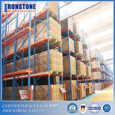 China High Storage Density Push Back Rack With Speedy Accessibility for sale