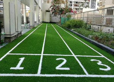 China Low Maintenance Playground Synthetic Grass 35 MM Height SGS Approval for sale