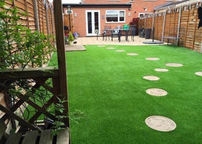 China 12000 Dtex Residential Artificial Grass Long Life Evergreen 20 Stitches / 10cm for sale