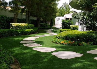 China Plastic 25mm Garden Artificial Turf Safe 16800 Stitches / ㎡ Density Pet Friendly for sale