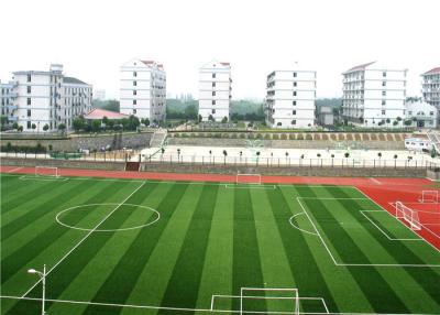 China Natural Color Outdoor Synthetic Turf , High School Synthetic Grass Lawn Football Pitch for sale