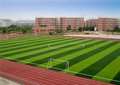 China Less Infill Fitting Artificial Grass , Ball Rolling Soccer Artificial Turf for sale