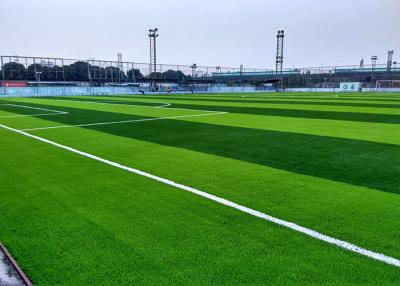China No Dazzling Synthetic Soccer Field , Two Colors Artificial Turf Lawn  All Climate Mud for sale