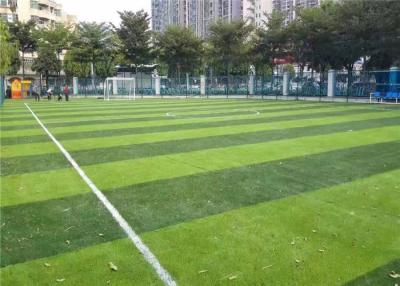 China Long Life Artificial Grass Football Field S Spine Shape Environment Friendly Anti UV 10 Years for sale