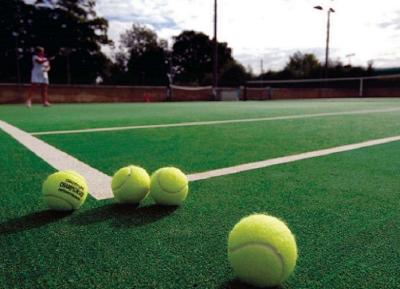 China Soft Anti - Friction Outdoor Tennis Court Surfaces , Wear Resistance Outdoor Grass Rug for sale