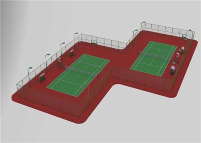 China Iron Fence Outdoor Sports Facilities , Recreational Sports Facility For Tennis / Basketball Court for sale
