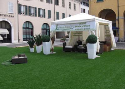 China 3 / 8'' Flat Yarn Shape Backyard Outdoor Artificial Turf / Fake Grass Landscaping for sale