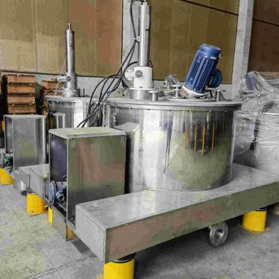 Cina ruspa spianatrice automatica di scarico del fondo della centrifuga 500L in lotti 1200rpm per la separazione dell'alimento in vendita