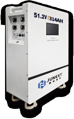 China Junextpower 314Ah Lithium Ion Batteries  16KWH Solar Home Energy 48V LiFePO4 Battery Pack for sale