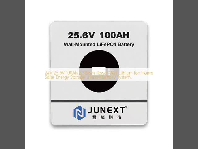 24V 25.6V 100Ah 2.56Kwh Power Wall Lithium Ion Home Zonne-energieopslag Lifepo4 batterijsysteem,
