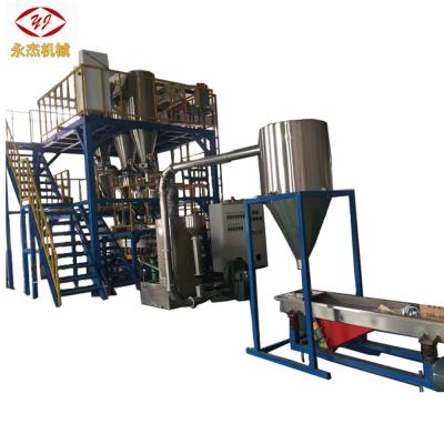 China Euro-quality Loss-in-weight Feeder Water Ring Pelletizer PP/PE+CaCO3/Talcum/Tio2 Twin Screw Extruder Plastic Granulator Machine for sale