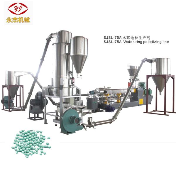 Quality Euro-quality Loss-in-weight Feeder Water Ring Pelletizer PP/PE+CaCO3/Talcum/Tio2 for sale