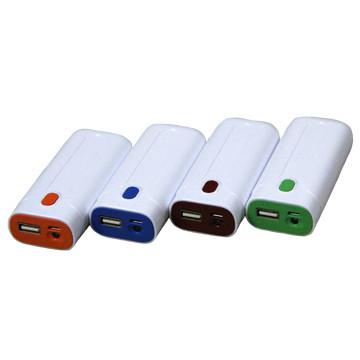 China 5200mAh UV Plastic Rechargeable Power Bank For  Mp3 /  Mp4 Long Cycle Life for sale