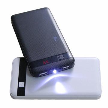China Slim Dual USB Power Bank for sale
