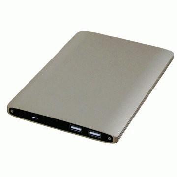China High Capacity Metal Dual USB Power Bank Small for Phone / Tablet for sale