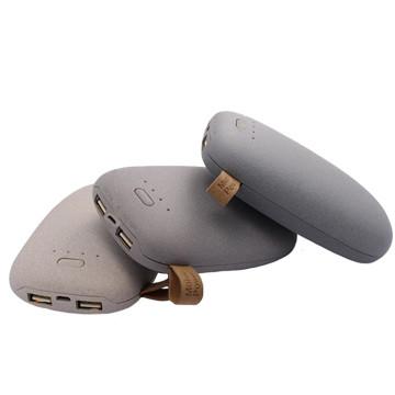 China High - End Mobile Portable Power Bank Rechargeable 10400mAh Stone Type for sale