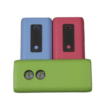 China Outdoor Emergency Multifunction Dual USB Flashlight Mobile Portable Power Bank for sale