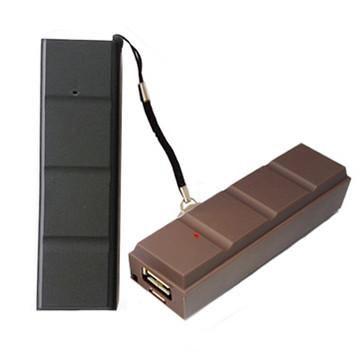 China Outdoor 2600mAh Chocolate Bar Universal Portable Power Bank For MP3 / 4 / Phone for sale