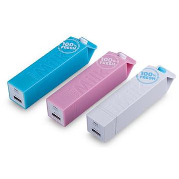 China Milk Box External Battery 2600mAh Li-ion Power Bank For iPhone6/6plus Samsung for sale