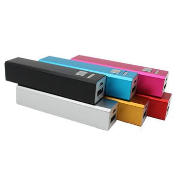 China External Rechargeable Backup Battery Chargee Square Li-ion Power Bank 2600 mAh for sale