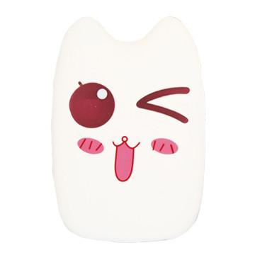 China White Cartoon Style 7800mAh Battery Pack Case Mobile Phone Power Bank for sale