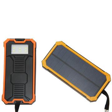 China 8000Mah Solar Powered Cell Phone Charger Mobile Battery Backup Charger for sale