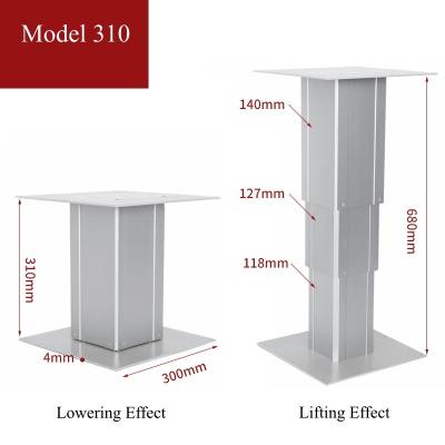 China Elektrisch opheffend platform met drie trappen verstelbare bureaukolom Te koop