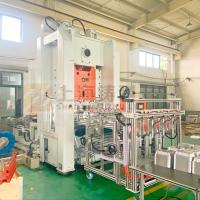 China Mitsubishi PLC Pneumatic SMC Inverter Aluminum Food Container Machine 12000KG 24KW for sale