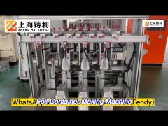 zl-t63 automatic aluminum foil container making machine 11kw press power plc control