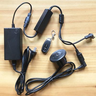 China electric massage chair  linear motion motor remote control recliners 24 volt dc power adapter for sale